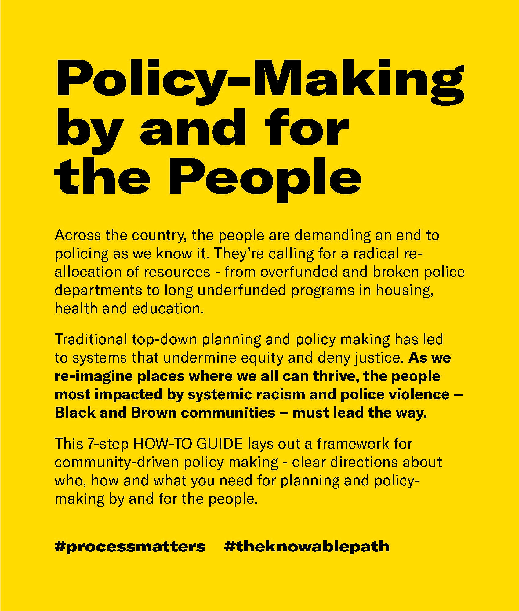 Guide to Policy-Making By and For the People - Hester Street